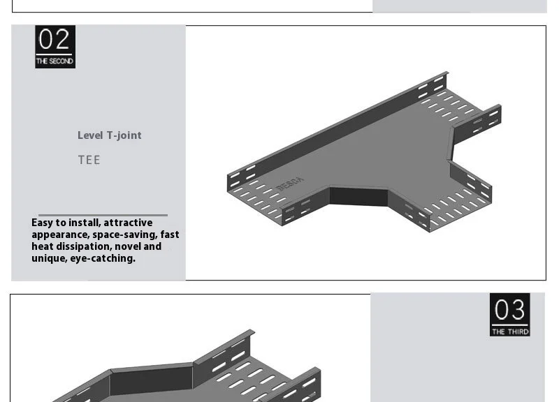 CE Certified Aluminum Ventilated/Perforated Anodized Cable Tray 50x50mm ...