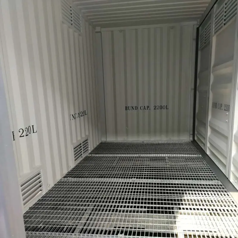 20ft Bunded Floor Dangerous Goods Chemical Storage Containers
