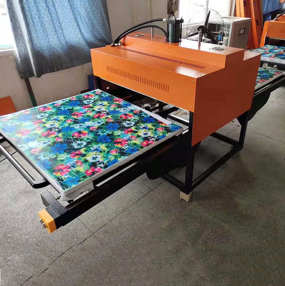 Big Size 100x120cm Hydraulic Heat Press Machines 2 Working Stations ...