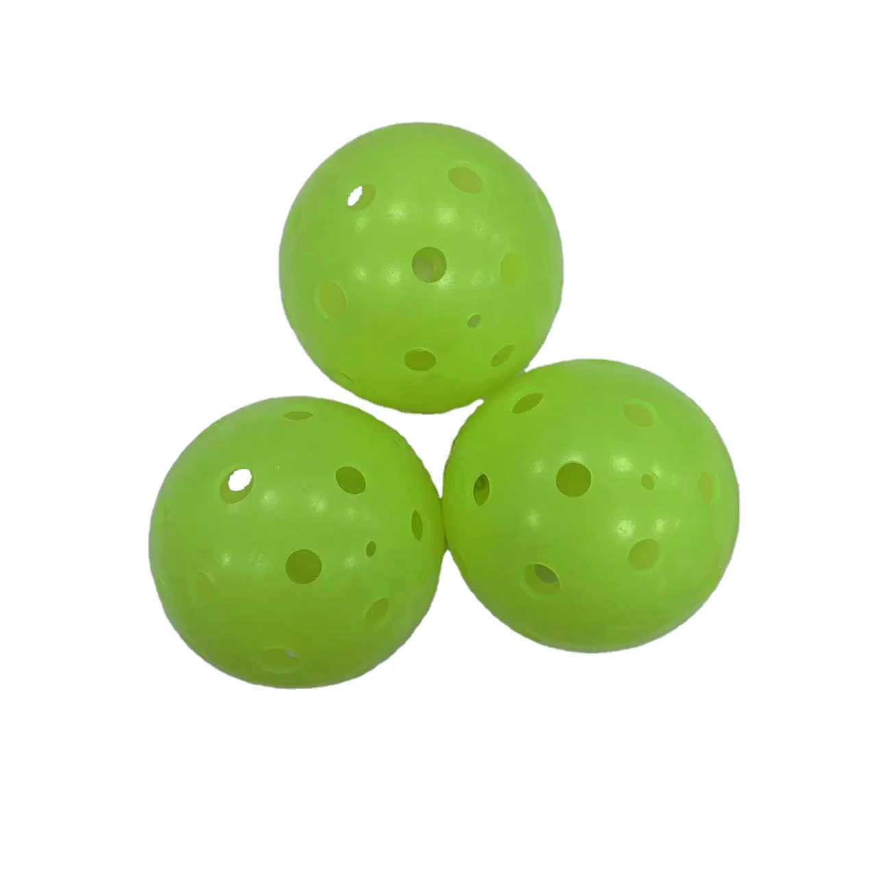 Neon Green Pickleball Balls High Bounce Hardness & Durability 38 Holes ...