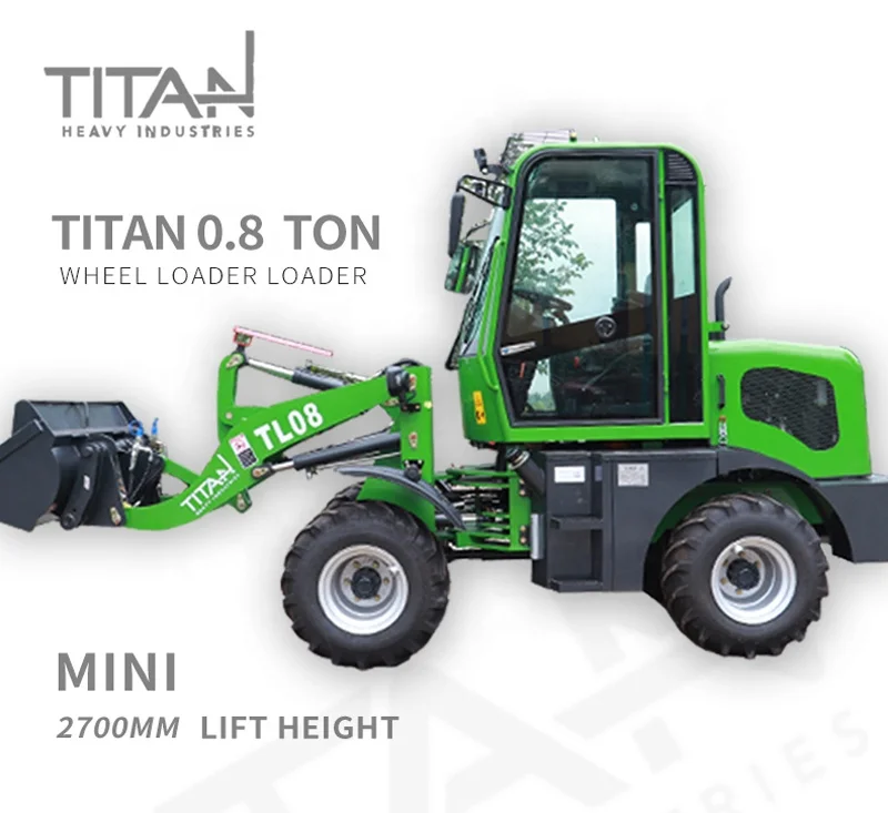 Zl08 800kg Green Truck Tractor Pay Loader 0.8t Small Loader Rickshaw ...