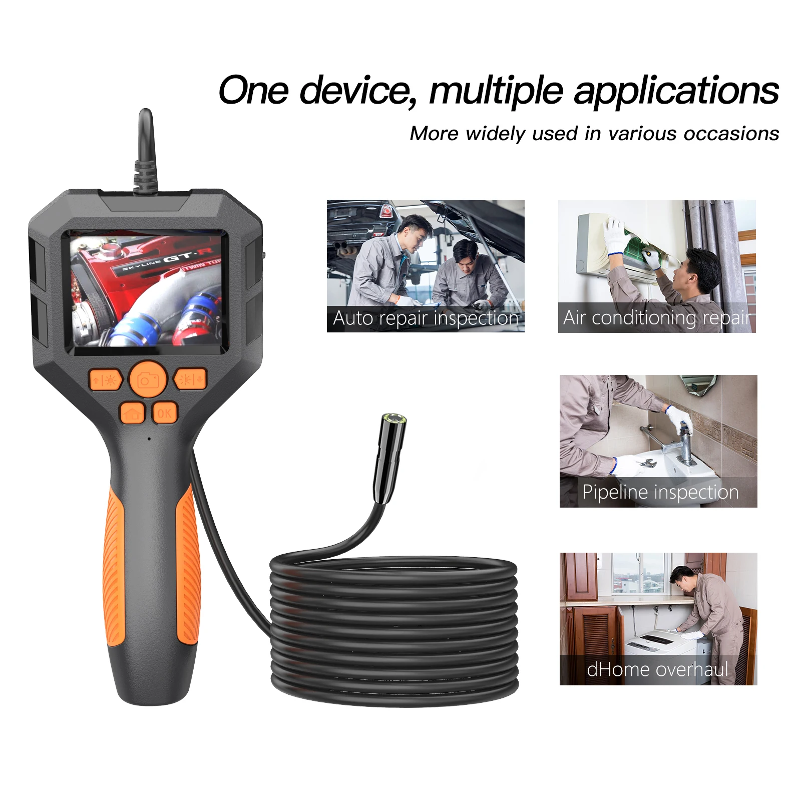 Industrial Endoscope Inspection Camera Borescope System Endoscope - Buy ...