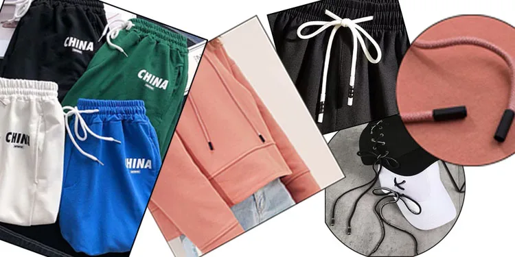 Factory Custom Flat Garment Braided Drawstring Lace Strings For Hoodies ...
