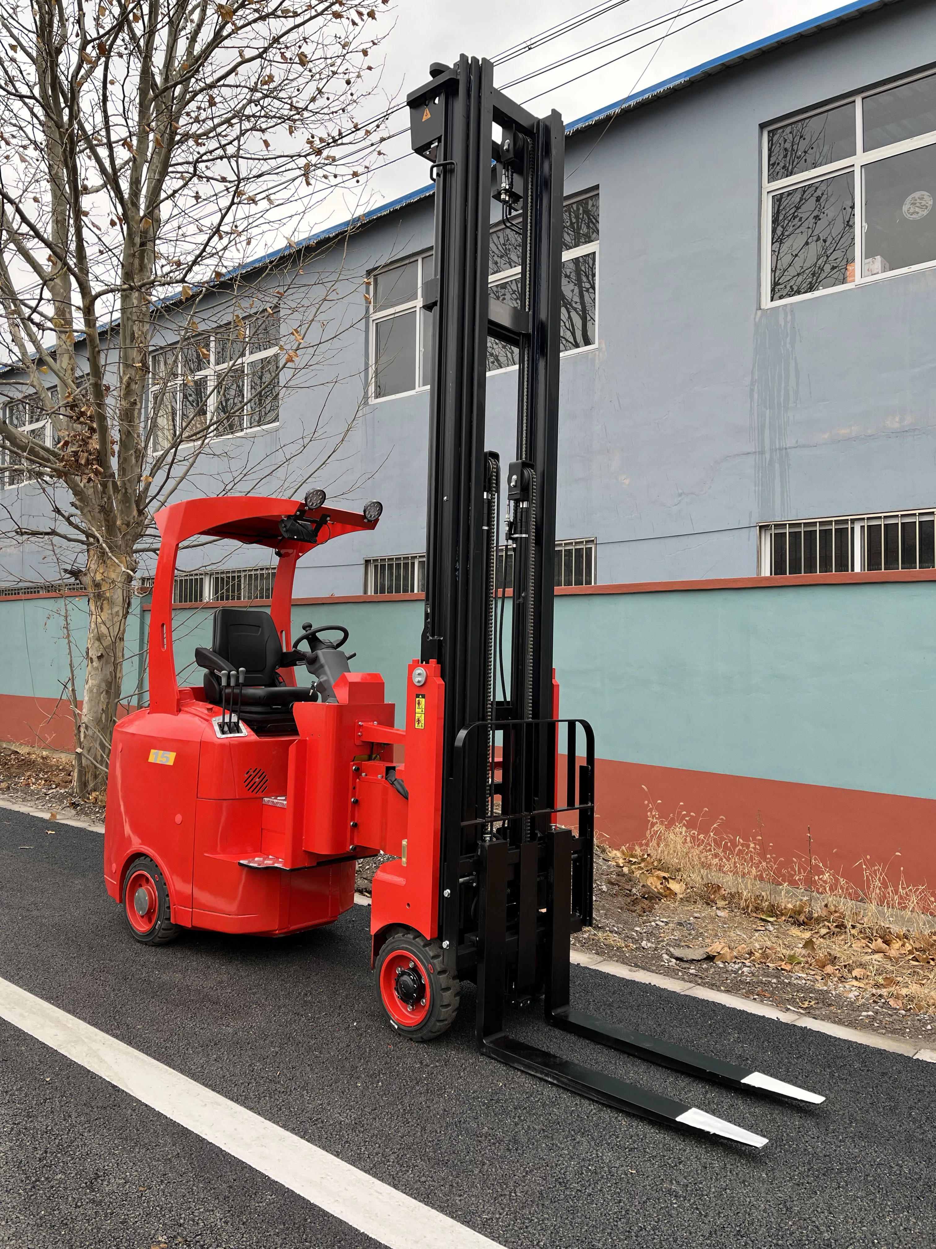 JXforklift Very Narrow Aisle (VNA) Articulated Forklift 1.5 Ton Loading ...