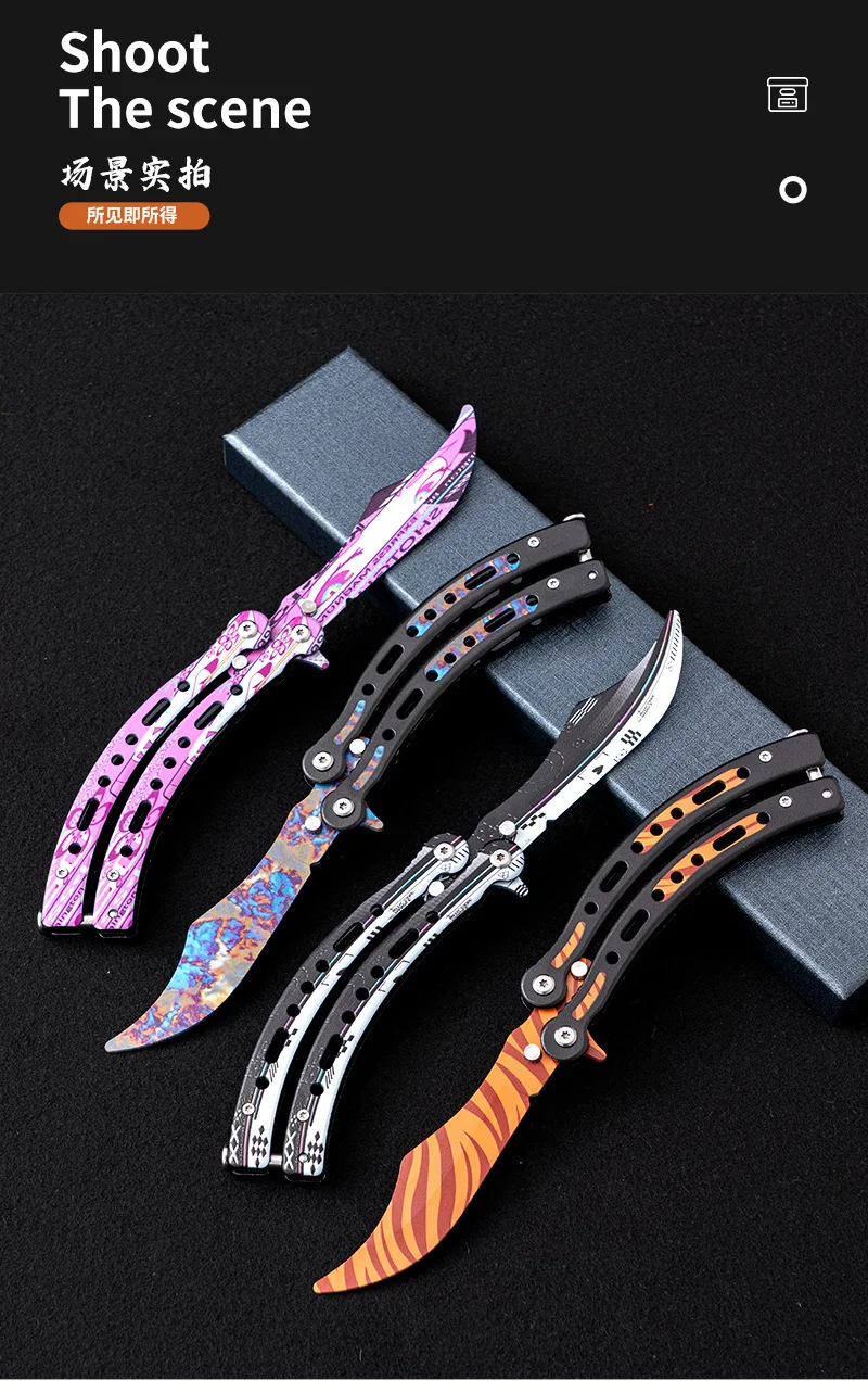 OEM Customizable Uncut Stainless Steel Blade for CSGO