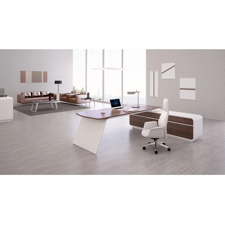 Hot Sale Curved Manager Office Table Design/executive Office Desk Use ...