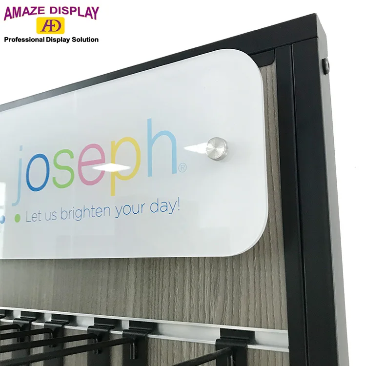 Mdf Slatwall Panels With Aluminum Insert Retail Hanging Display Rack ...