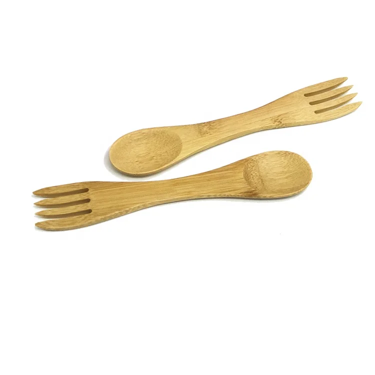 Eco Friendly Reusable Bamboo Sporks 10cm Bamboo Mini Sporks ...