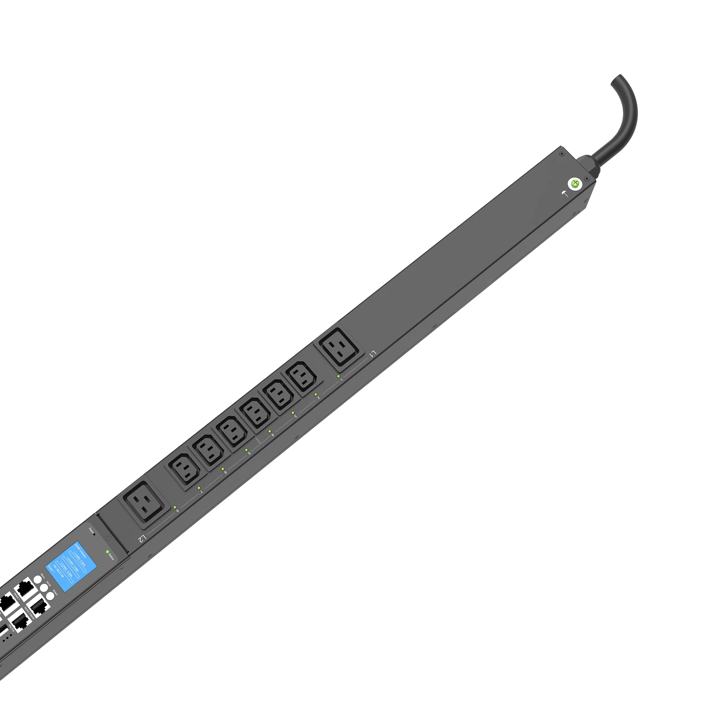 Powertrust Pdu 3phase 16a Metered And Switched Per Outlet 24 Way 18xc13+6xc19 Iec Socket ...