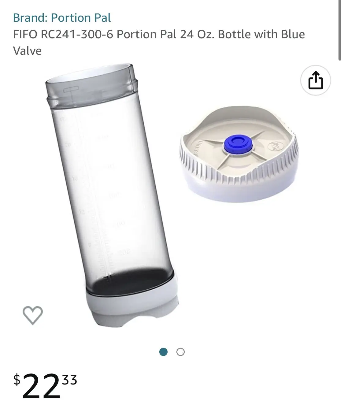 Fifo Ppc3-220-6 Portion Pal Dispensing With 3 Holes- 6 / Cs Fifo ...