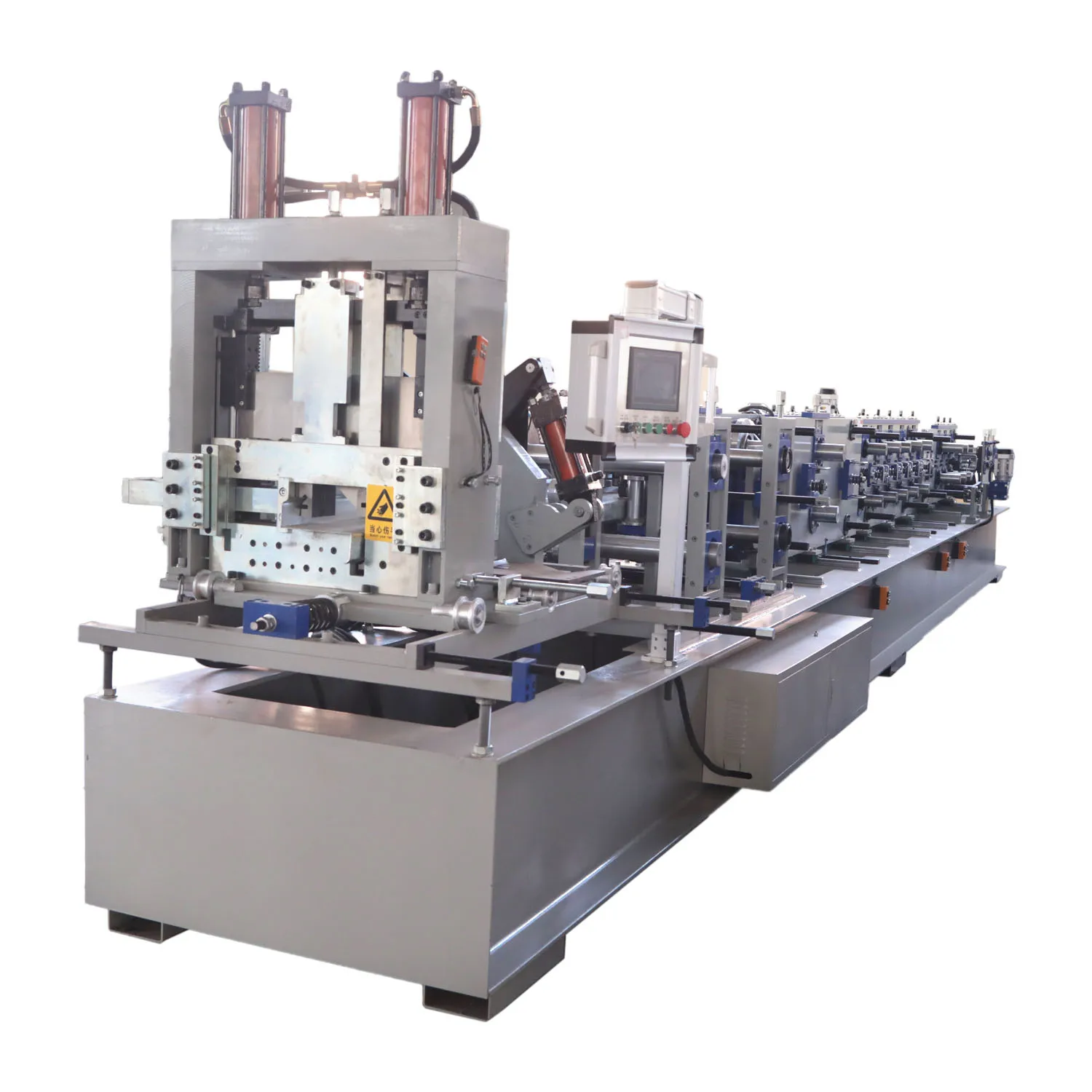 Automatic C Channel Profile Roll Forming Making Machine - Buy Frame C Z Shaped Purlin Roll Form ...
