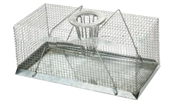 Easy Set Galvanized Collapsible Wire Rat Trap Large Animal Cage - Buy ...
