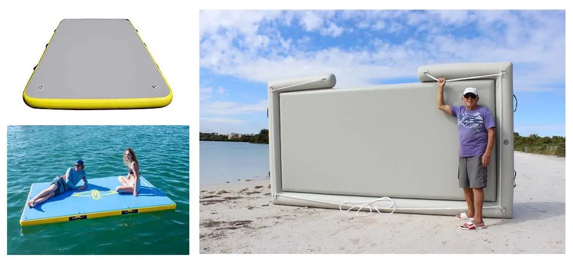 Inflatable Floating Dock with Water Hammock| Alibaba.com