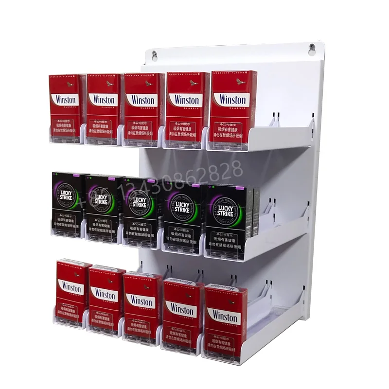 Wall Mount Cabinet Aluminum Free Standing Corrugated Shelf Cigarettes ...