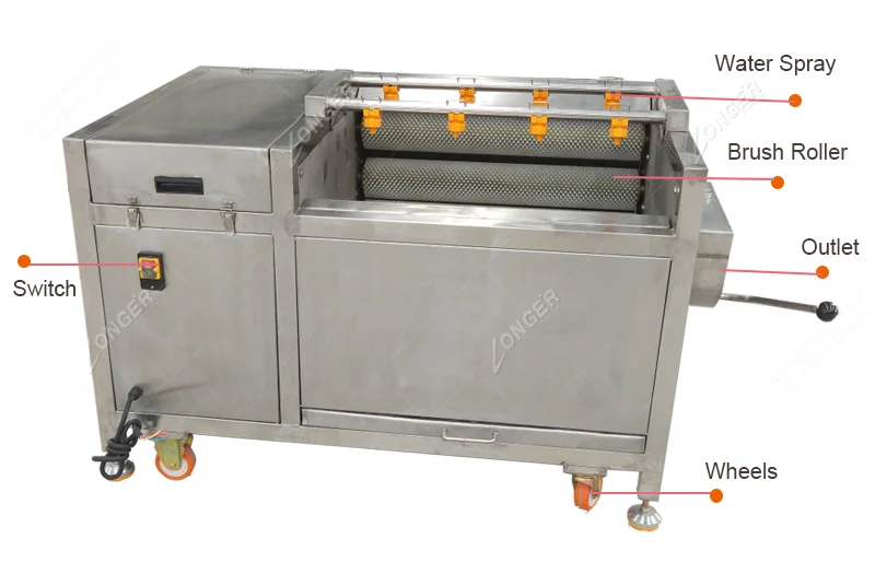 Efficient Fish Scales Cleaner - 400kg/h Capacity Machine