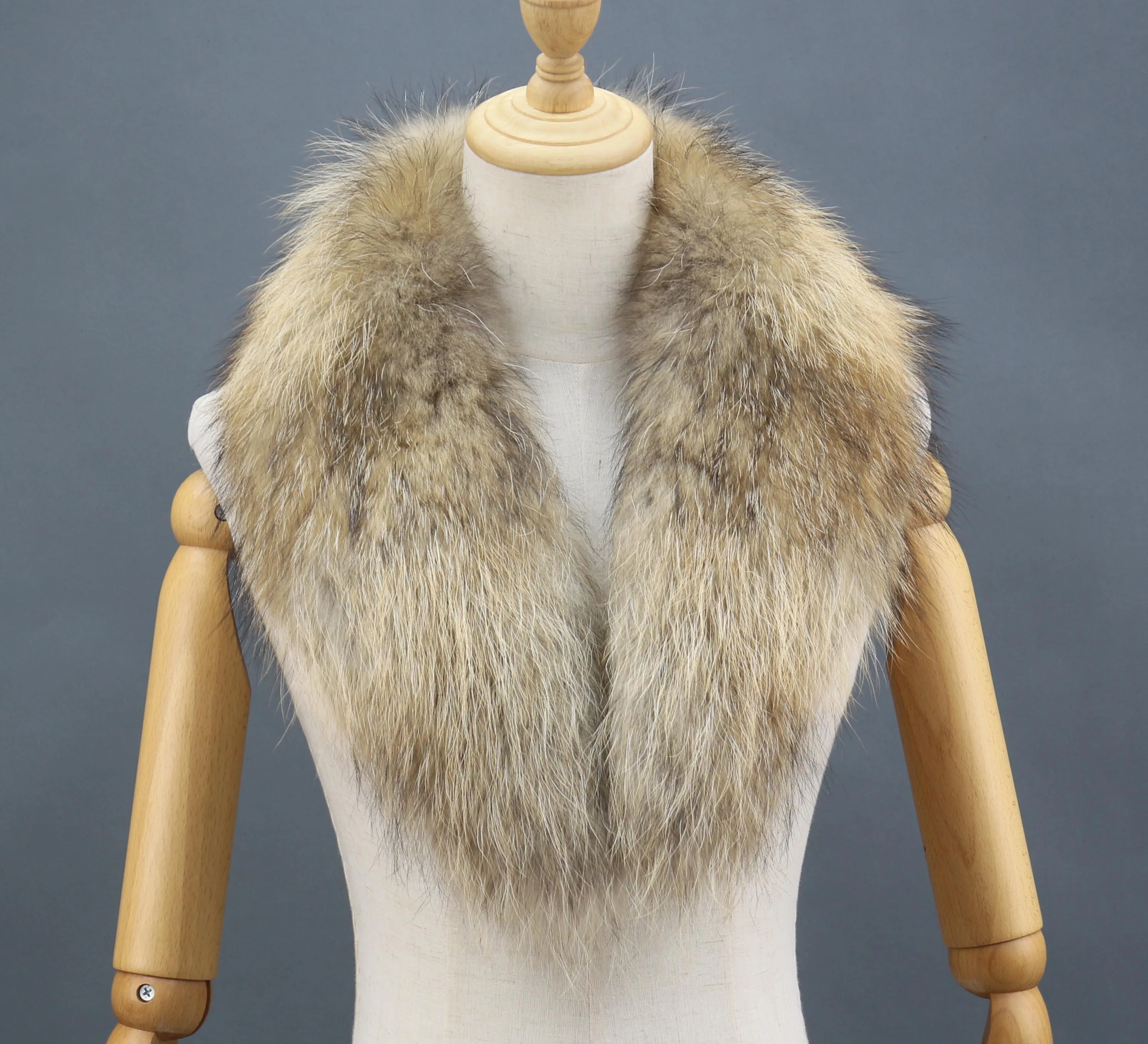 Creative Style Natural Raccoon Fur Scarf With Rabbit Fur Real Animal ...