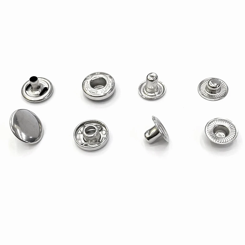 8050# Metal Stainless Steel Snap Fastener Buttons Rivet Clasp Jacket ...