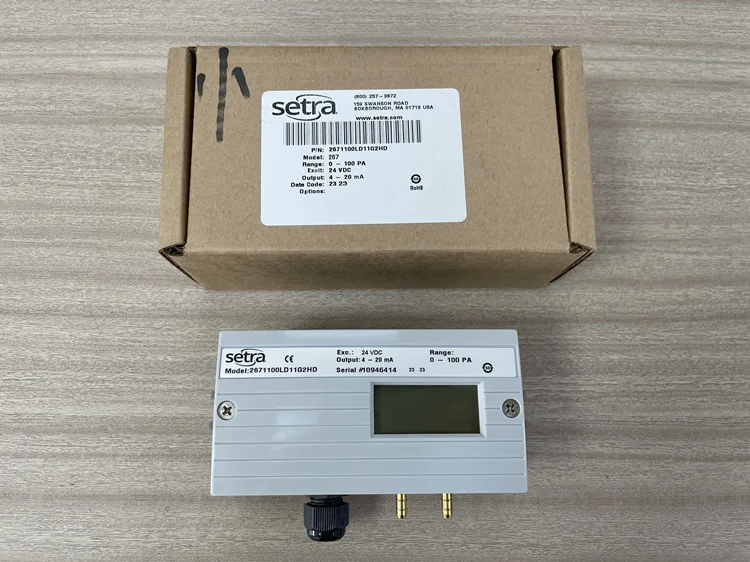 Setra 267 Hvac Cleanroom Low Differential Pressure Transducer Furnace ...