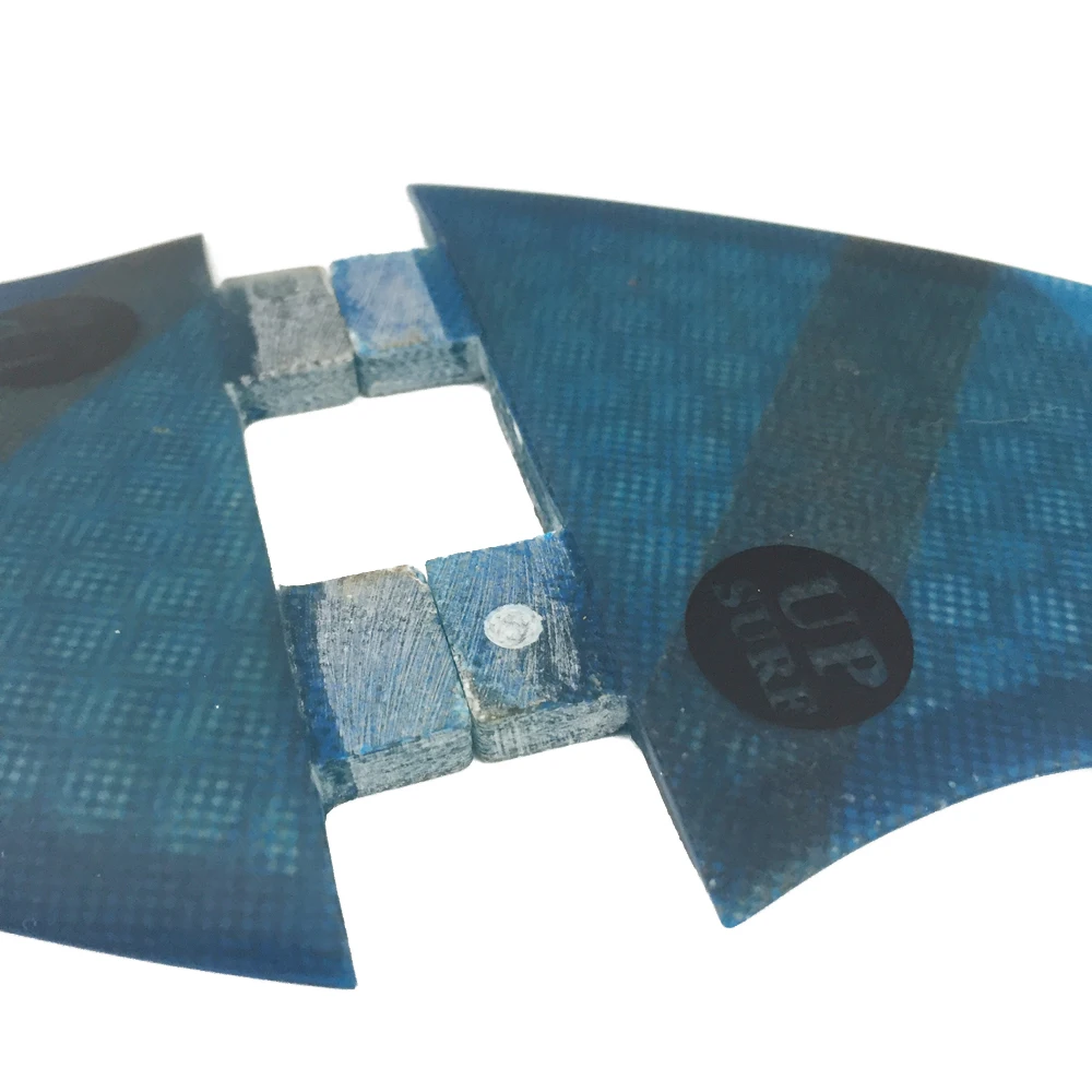UPSURF FCS Surf Fins Double Tabs Fins Fiberglass Honeycomb Surfboard ...