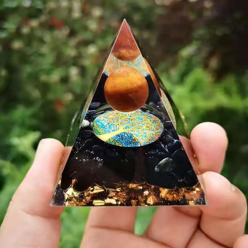 Crystal Stone Orgone Pyramid Crystal Healing Pyramid High Quality ...