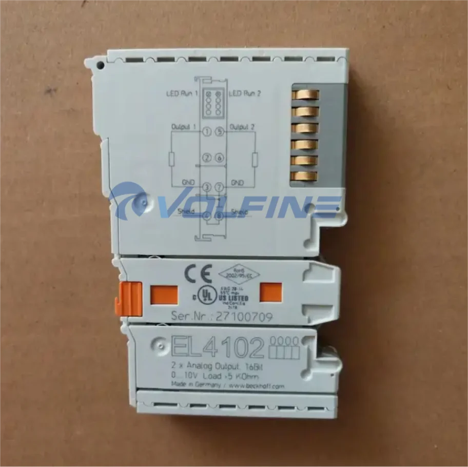 Original New Beckhoff Ethercat Terminal 2-channel Analog Output Voltage 0-10 V 16 Bit El4102 ...