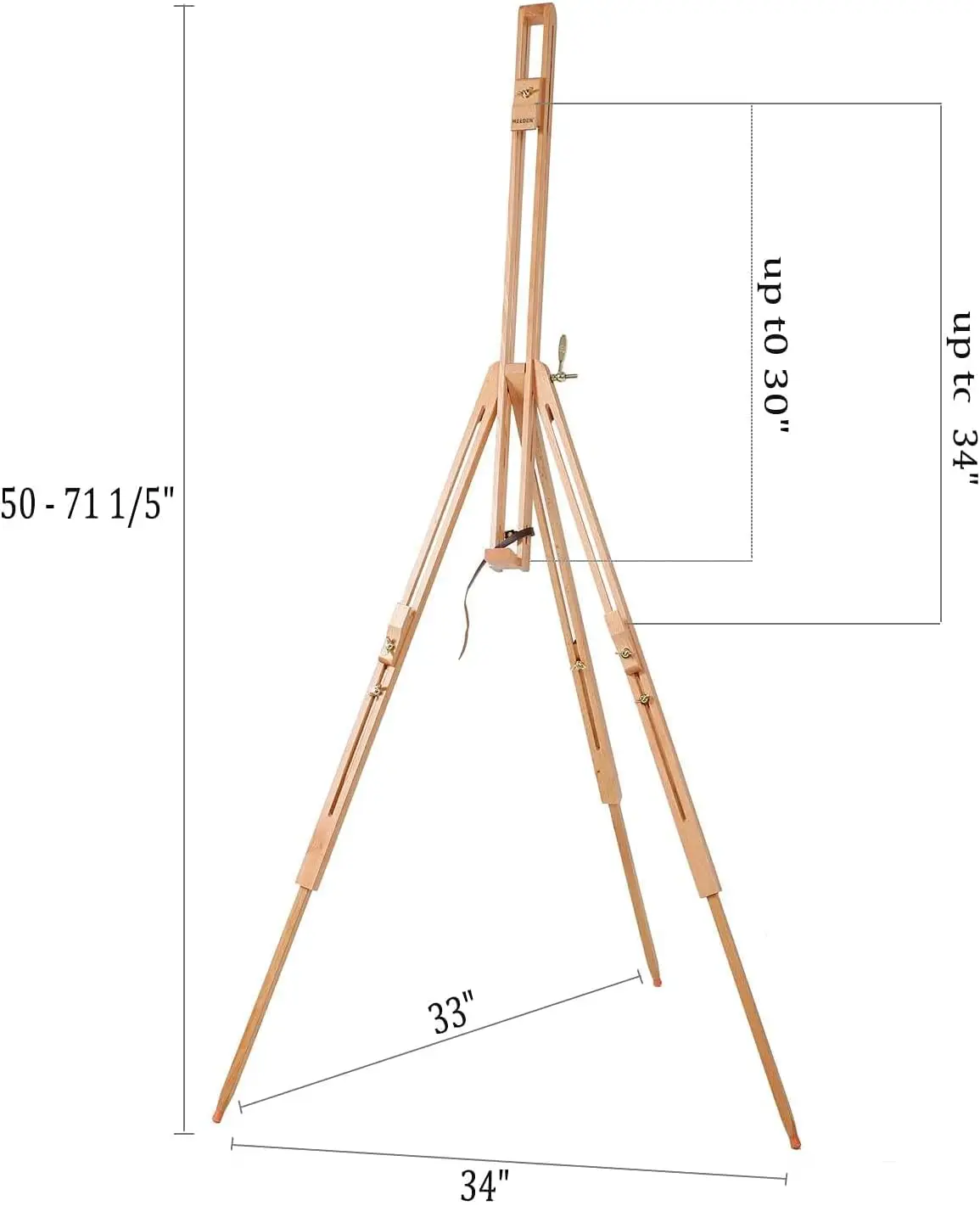 MEEDEN Tripod Field Painting Easel - Portable & Durable