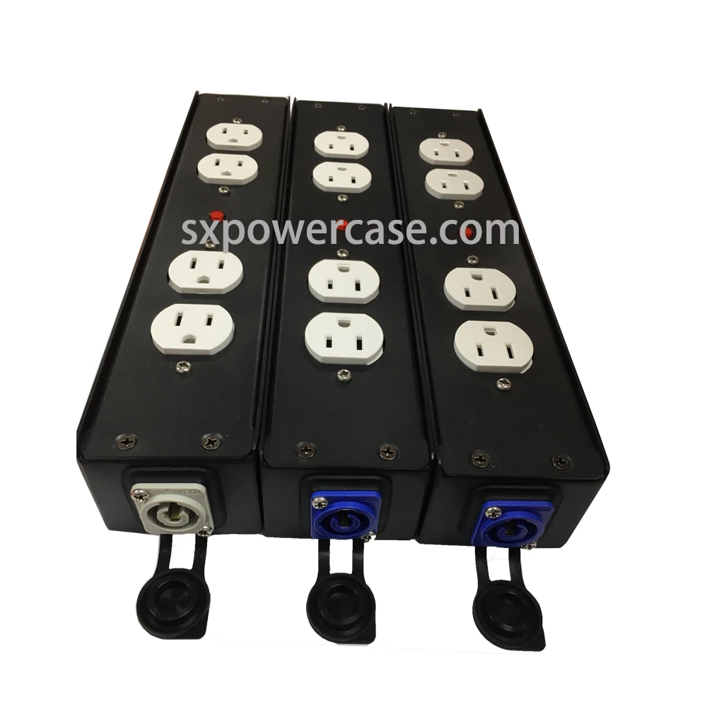 2 Way Edison Power Distribution Box - Powercon Inlet & Outlet