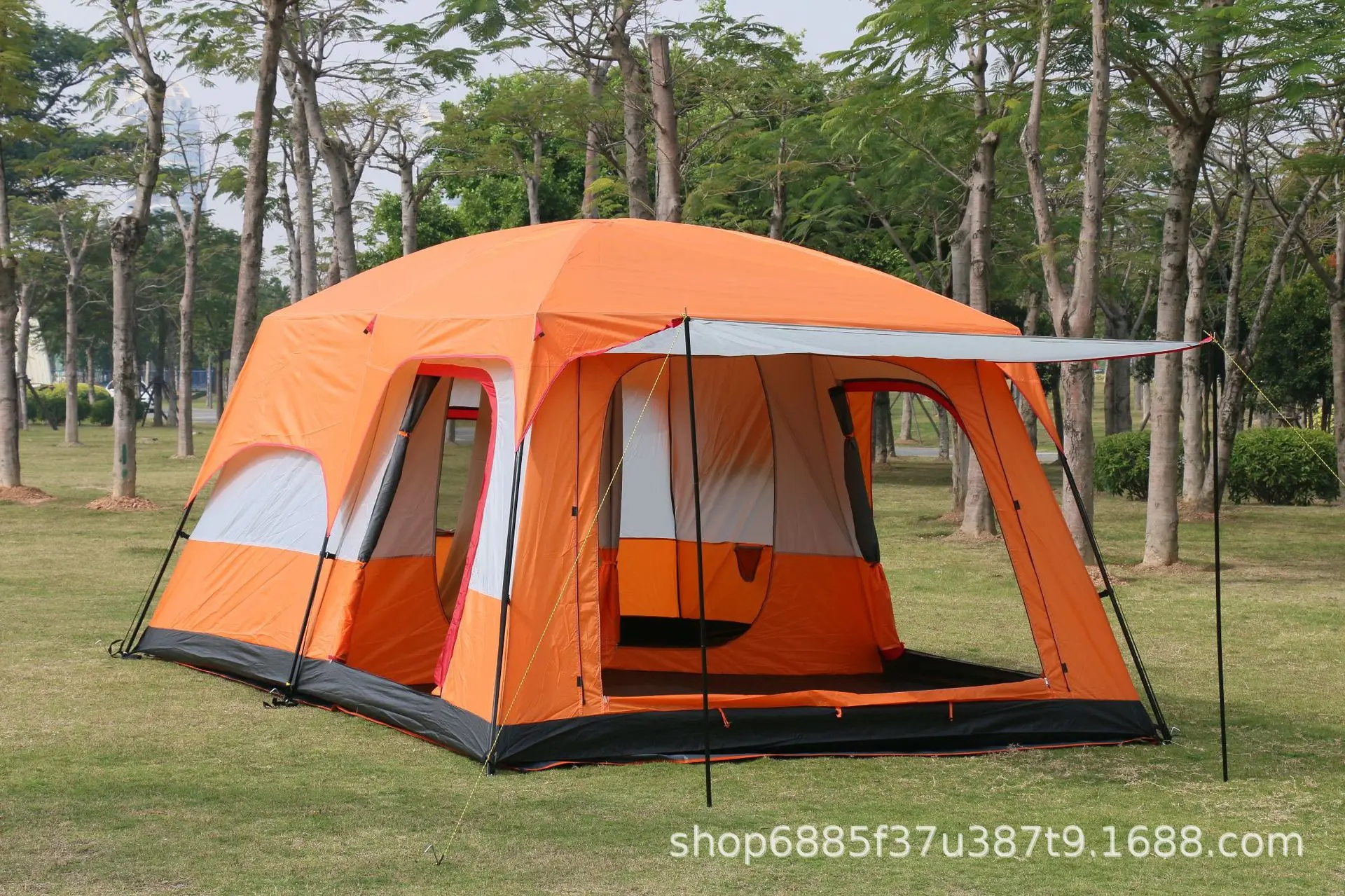 Large Outdoor Tents with Two Rooms - Oxford Fabric & Waterproof