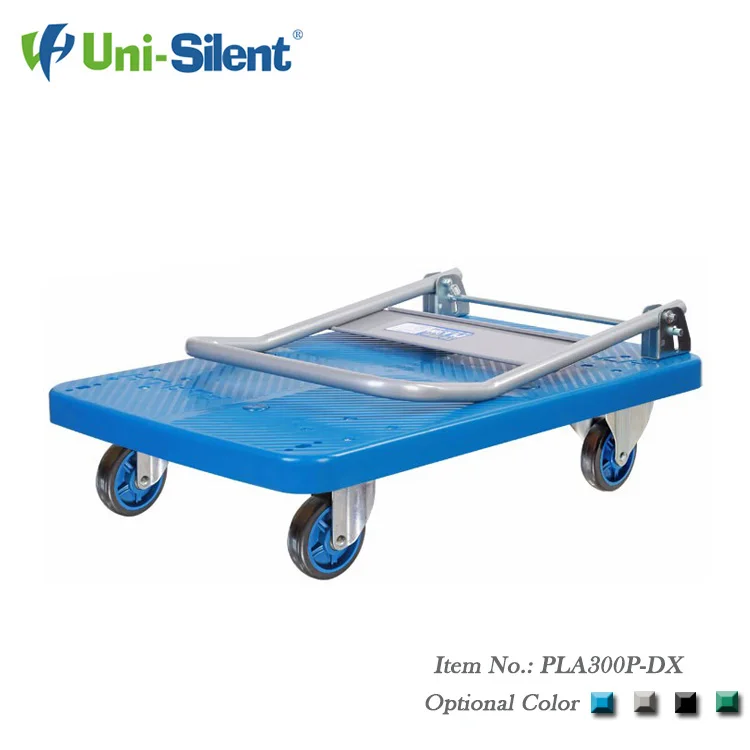 Uni-silent 300kgs Carts Foldable Carts Plastic Platform Trolley Us300p ...