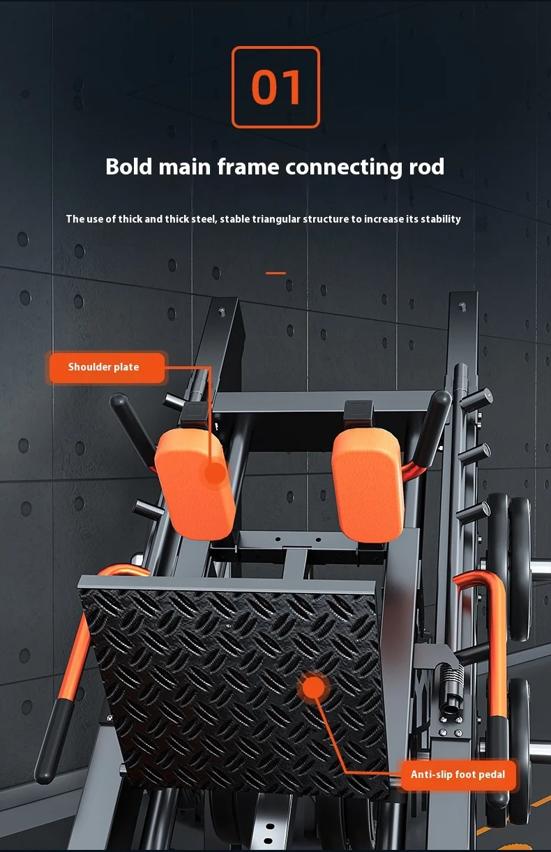 Commercial 45-Degree Leg Press Machine for Glutes and Quadriceps ...