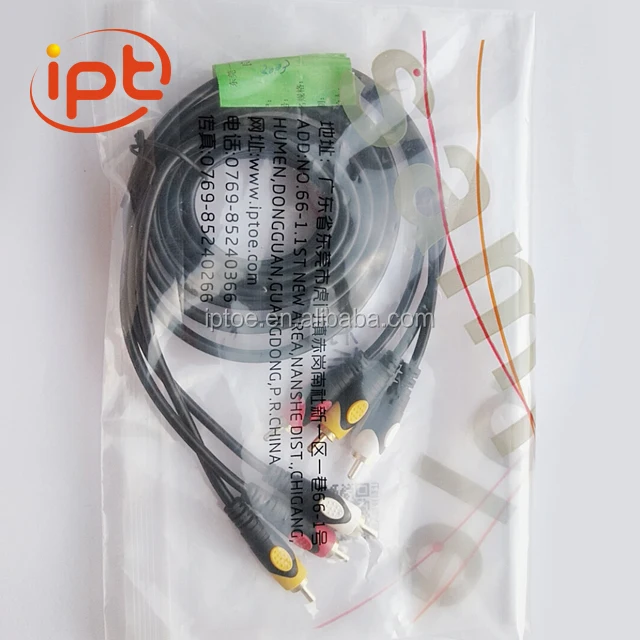 RCA M-Mx3 Audio Video Cable Gold Plated connector - 3-RCA malt to male ...