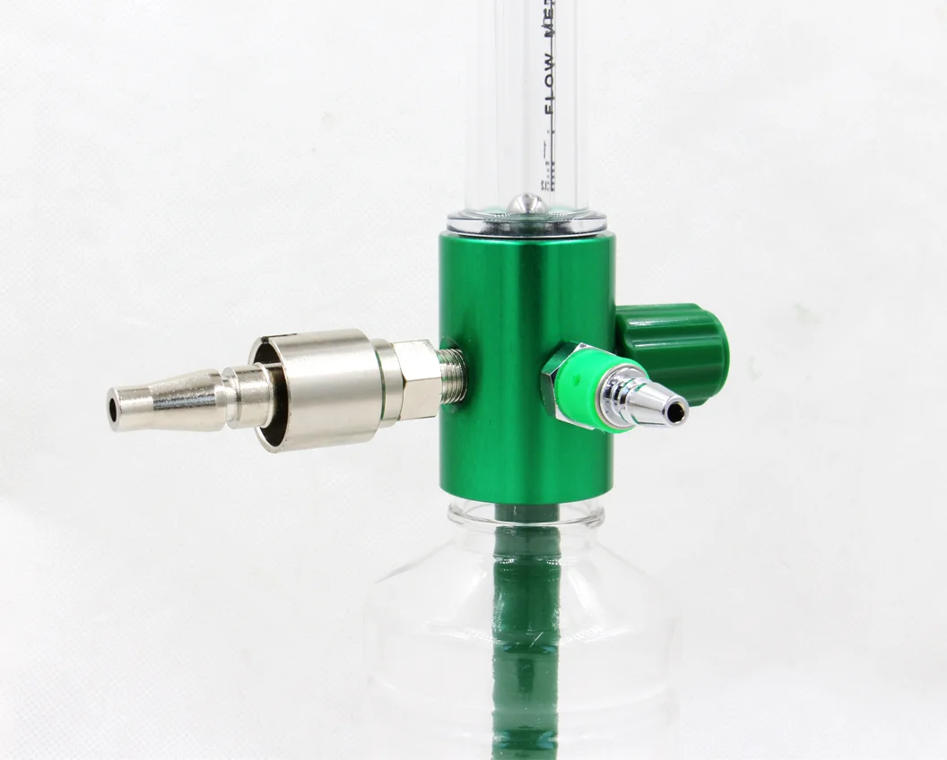 Medical Oxygen Regulator Flowmeter Ohmeda Din Adapter With Humidifier ...