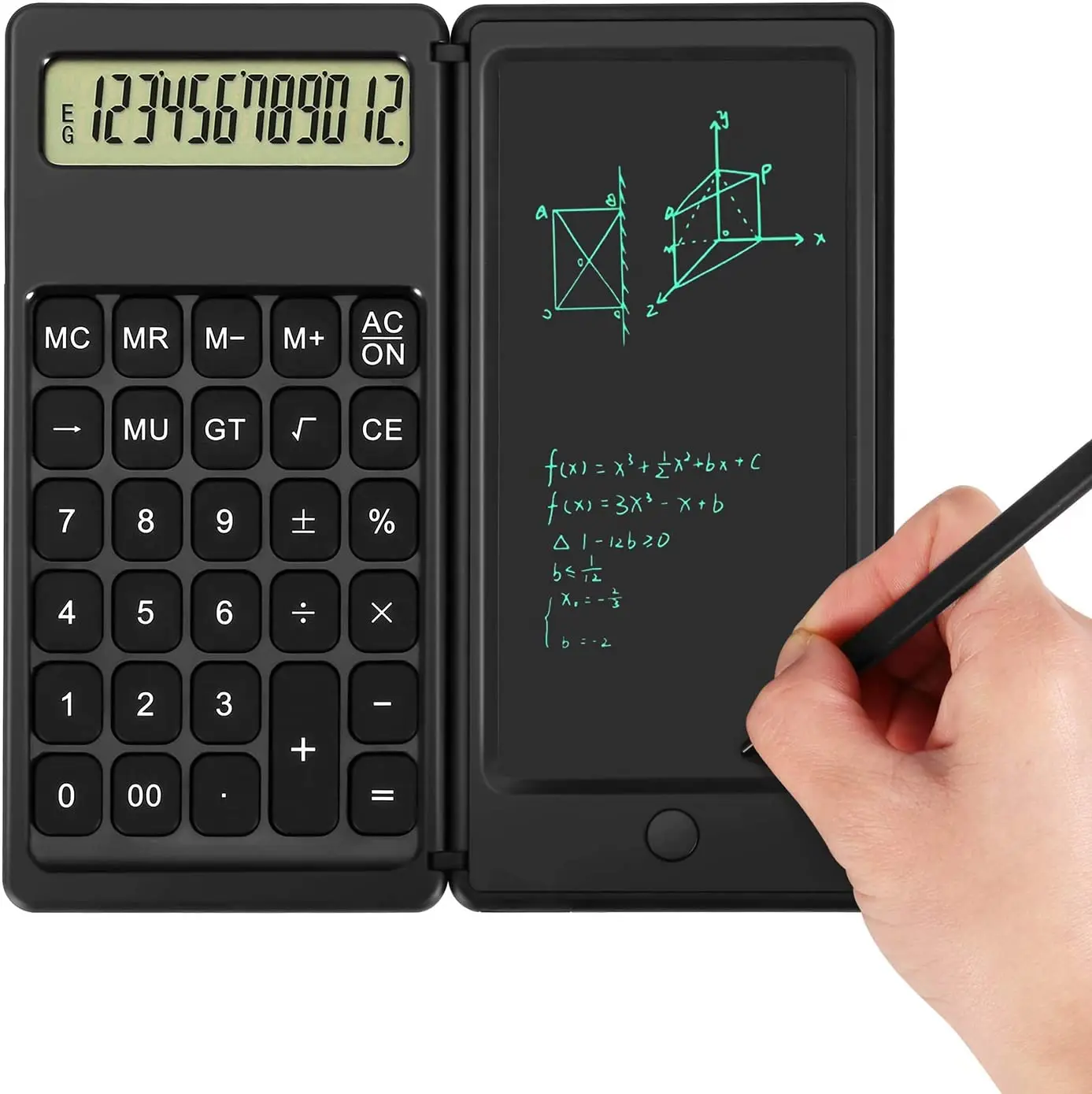 Portable Foldable Calculation and Writing Integrated LCD