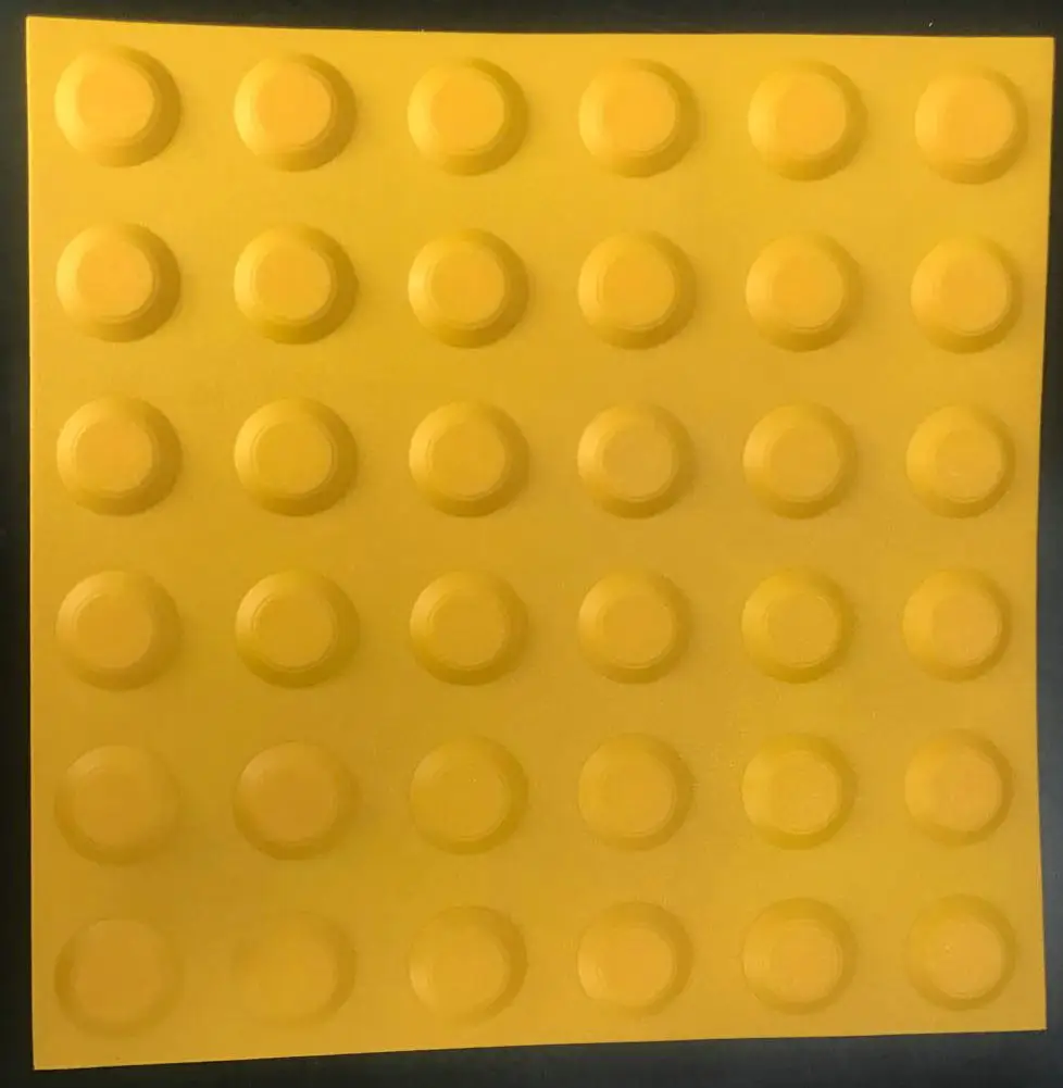 Durable Fiberglass SMC ADA Tactile Warning Tiles for USA & Europe