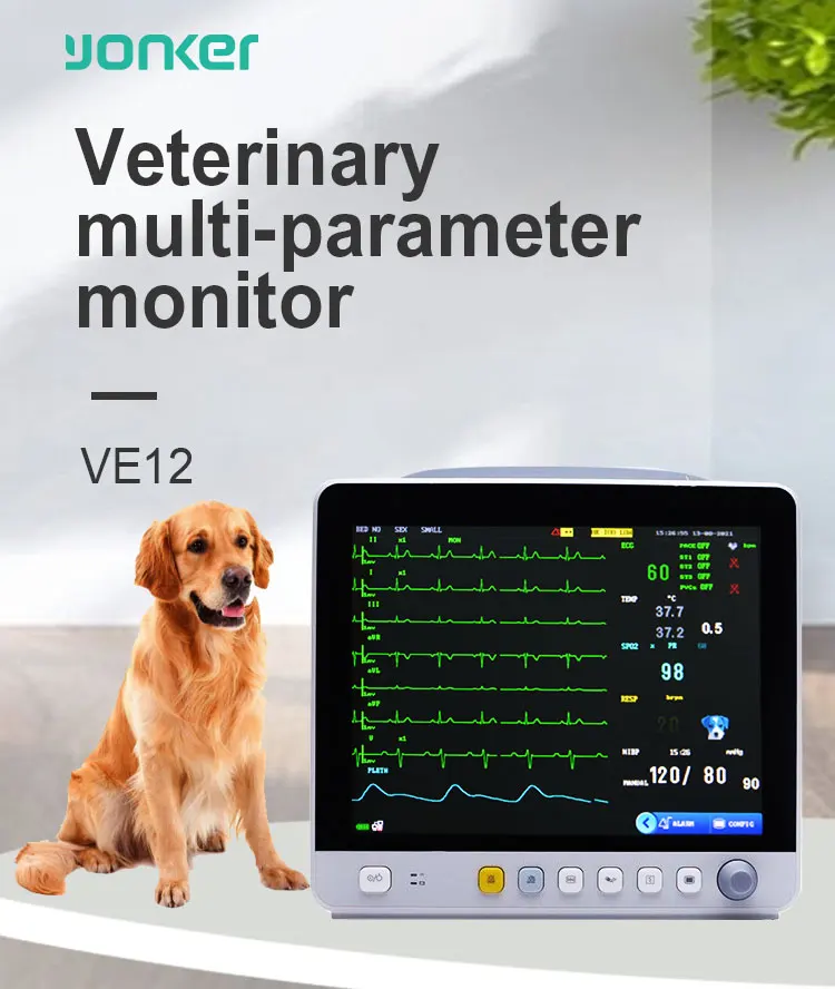 Yonker Hospital Animal Vital Sign Monitor - Portable & Efficient