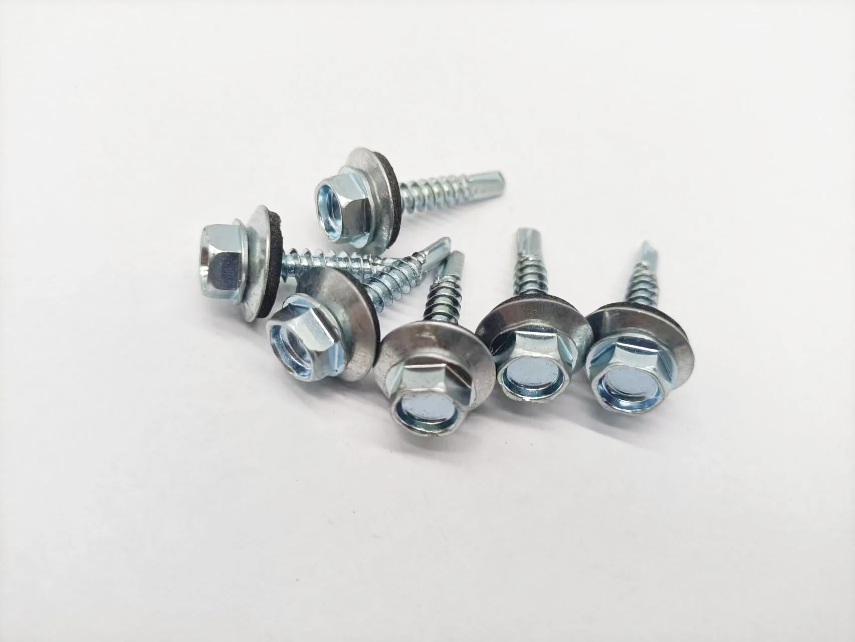 Galvanized Hex Head Self Drilling Screw Zinc Plated Hexagonal Drilling ...