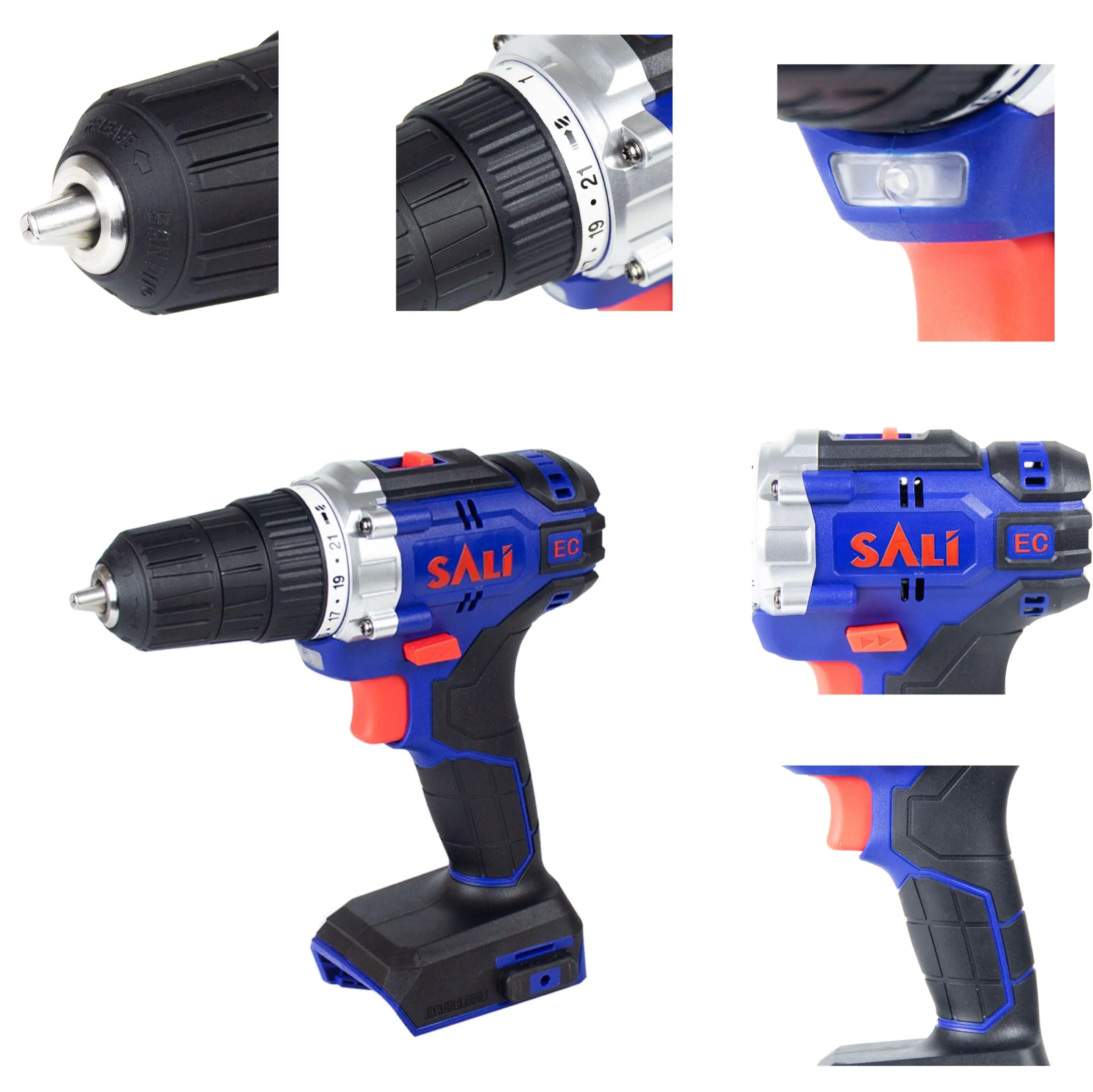 Sali 8220b Lithium Battery Electric 4.0ah 20v Brushless Cordless Drill ...