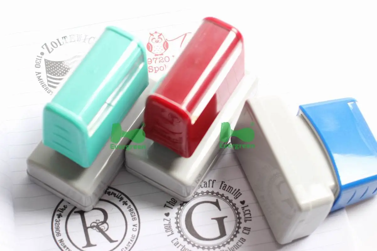Dual Foam Flash Pocket Stamps Pre Inked Stamps Customized Address ...