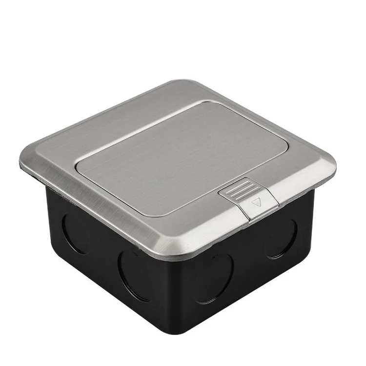 Stainless Steel 6 Pin Universal Floor Socket - IP44 Waterproof