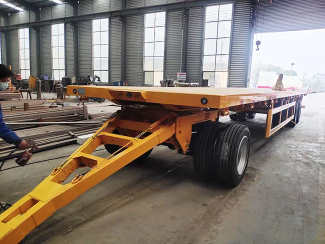 Iso Standard 20 Ft 4 Axles Container Full Trailer - Buy Platform Truck ...