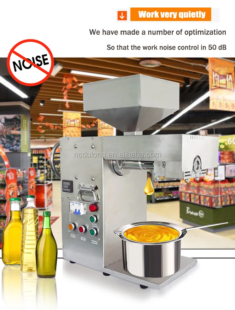 Dulong Homemade Small Oil Screw Press Machine for Olive Oil