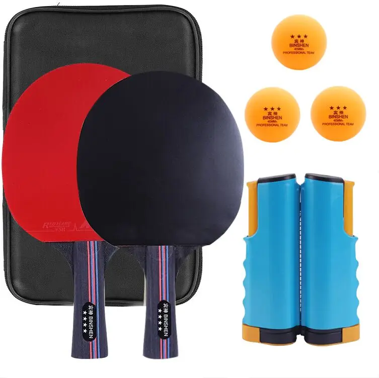 Professional Table Tennis Bats With Table Tennis Racket 2 Player Wood ...