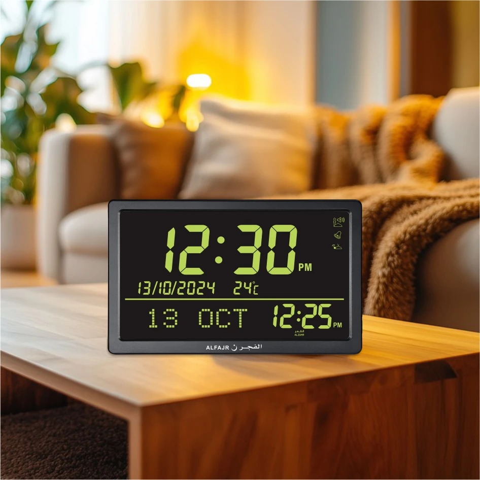 Chin alfajr new islamic prayer wall lcd clock CJ-17| Alibaba.com