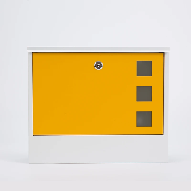 Mailbox Wall Mounted Letter Drop Boxes Metal Galvanized Steel Post Box ...