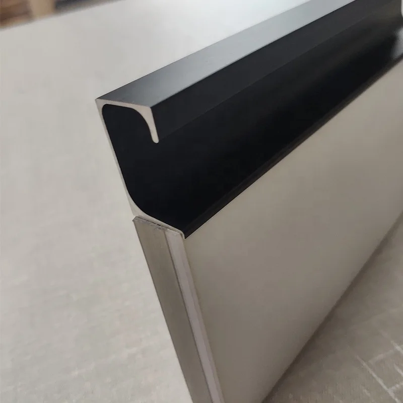 Perfil G de aluminio para manija de armario de cocina, mango G & J & C ...