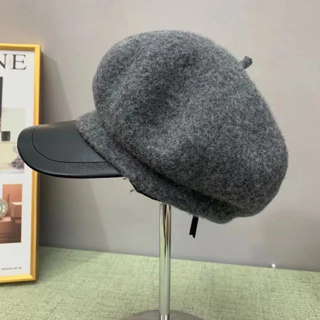 Luxure Custom Designer Women Wool Beret Cap Men Winter Berets Cashmere ...