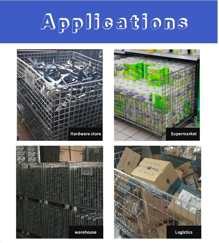 Guichang Storage Cage Folding Iron Frame Metal Turnover Box Warehouse ...