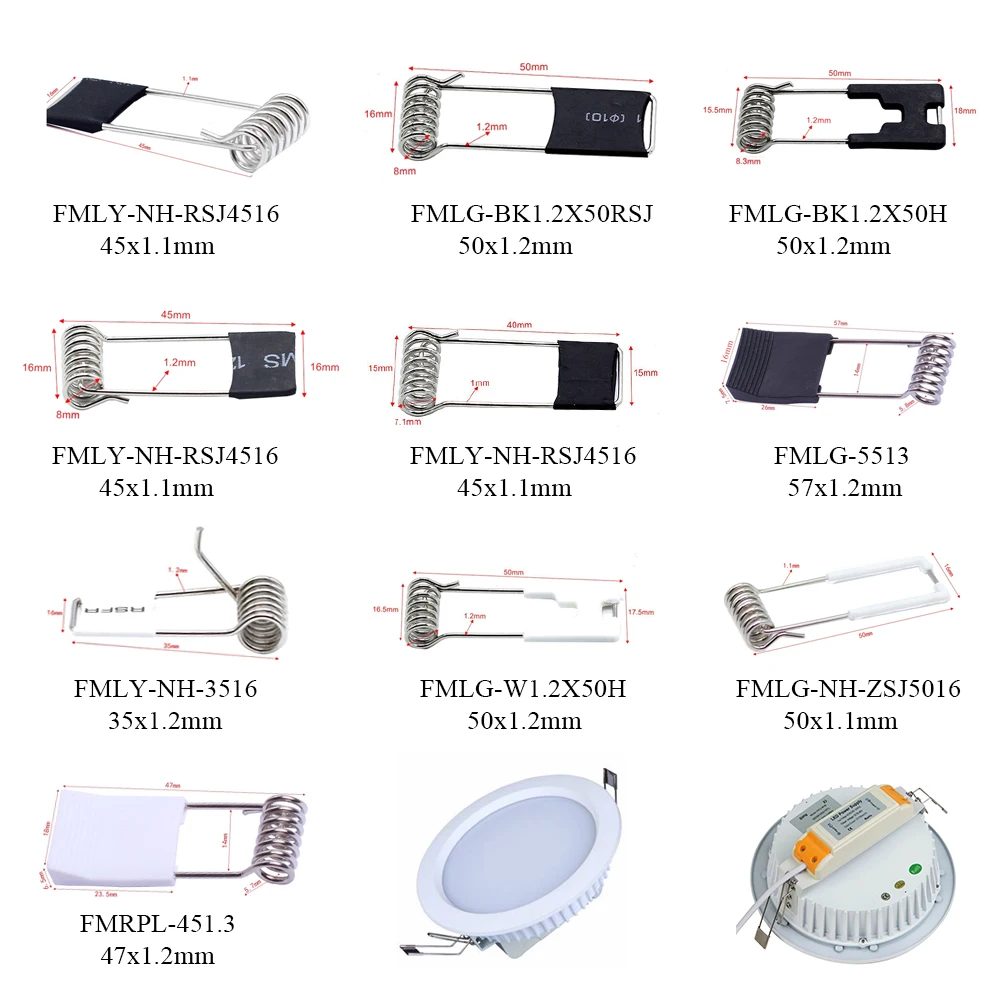 ABS Base of Downlight LED Spring - Adjustable Mounting