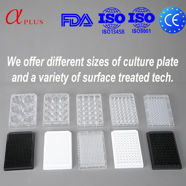 Laboratory Use No Treated 24 Well Clear Lid Cell Culture Plate Sterile ...