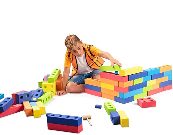 Colorful Block Set For Kids Safe Non Toxic Eva Foam Building Blocks ...